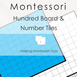 Montessori Hundreds Board & Number Tiles PDF, Learn to Count and ...