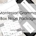 Montessori Grammar Box, Noun Materials PDF - Etsy