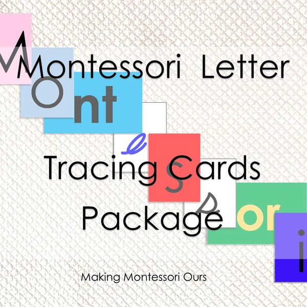 Sandpaper Letters Montessori - Etsy