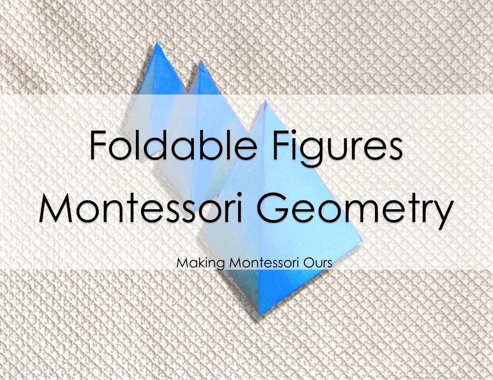 Montessori Foldable Geometric Figures PDF /geometry | Etsy