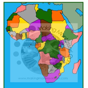 Montessori AFRICA Continent Learning Package PDF /School | Etsy