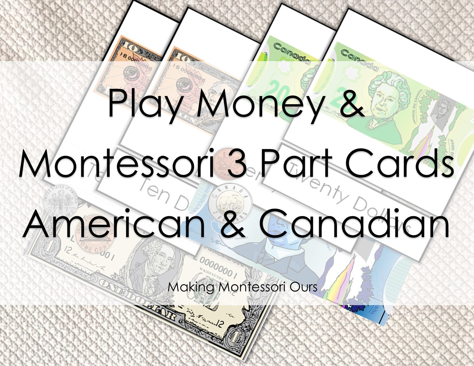 Montessori Money Learning Printable Package /early Learning - Etsy Canada