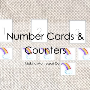 Montessori Number Cards and Counters Set PDF - Etsy Canada