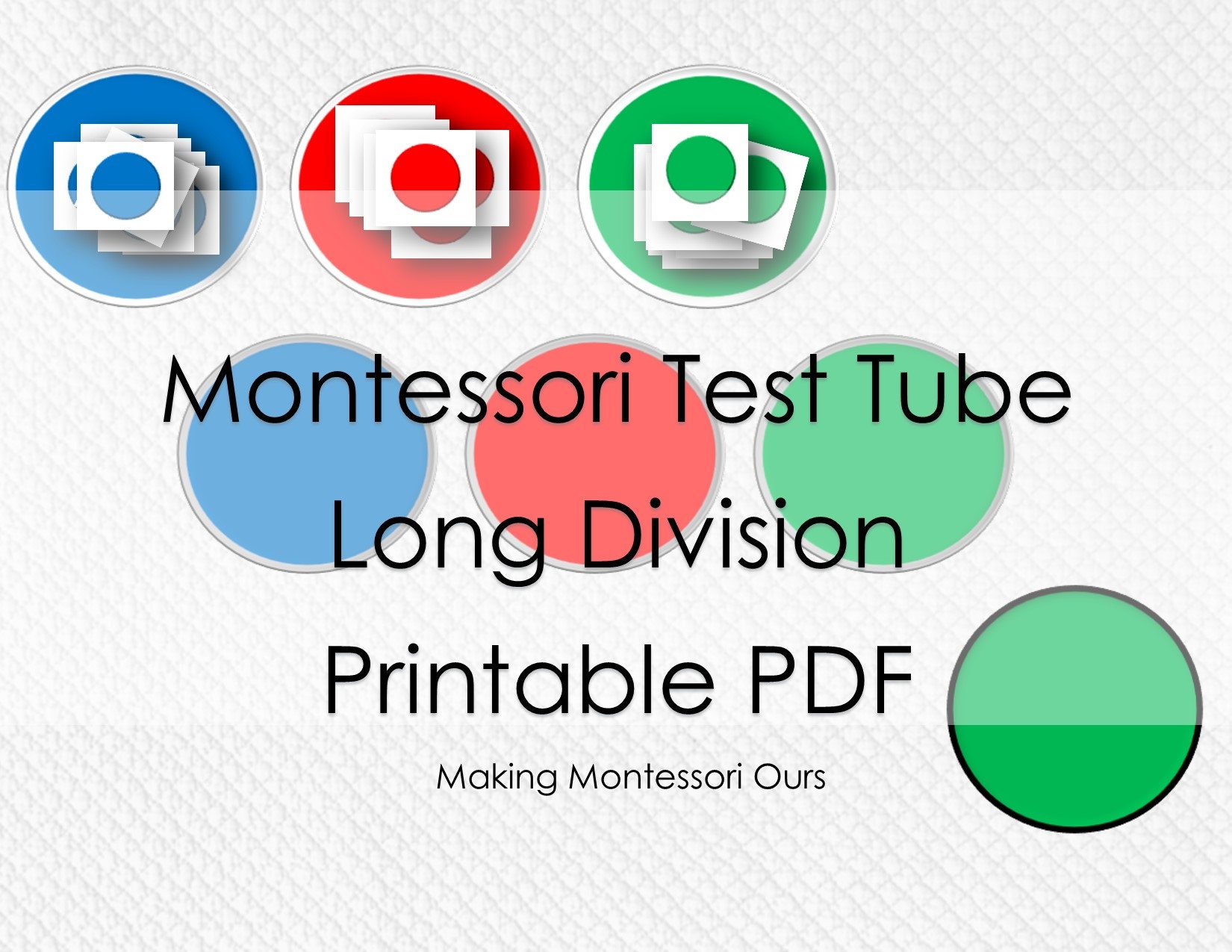 Montessori Test Tube Division Package, Long Division (PDF) - Etsy