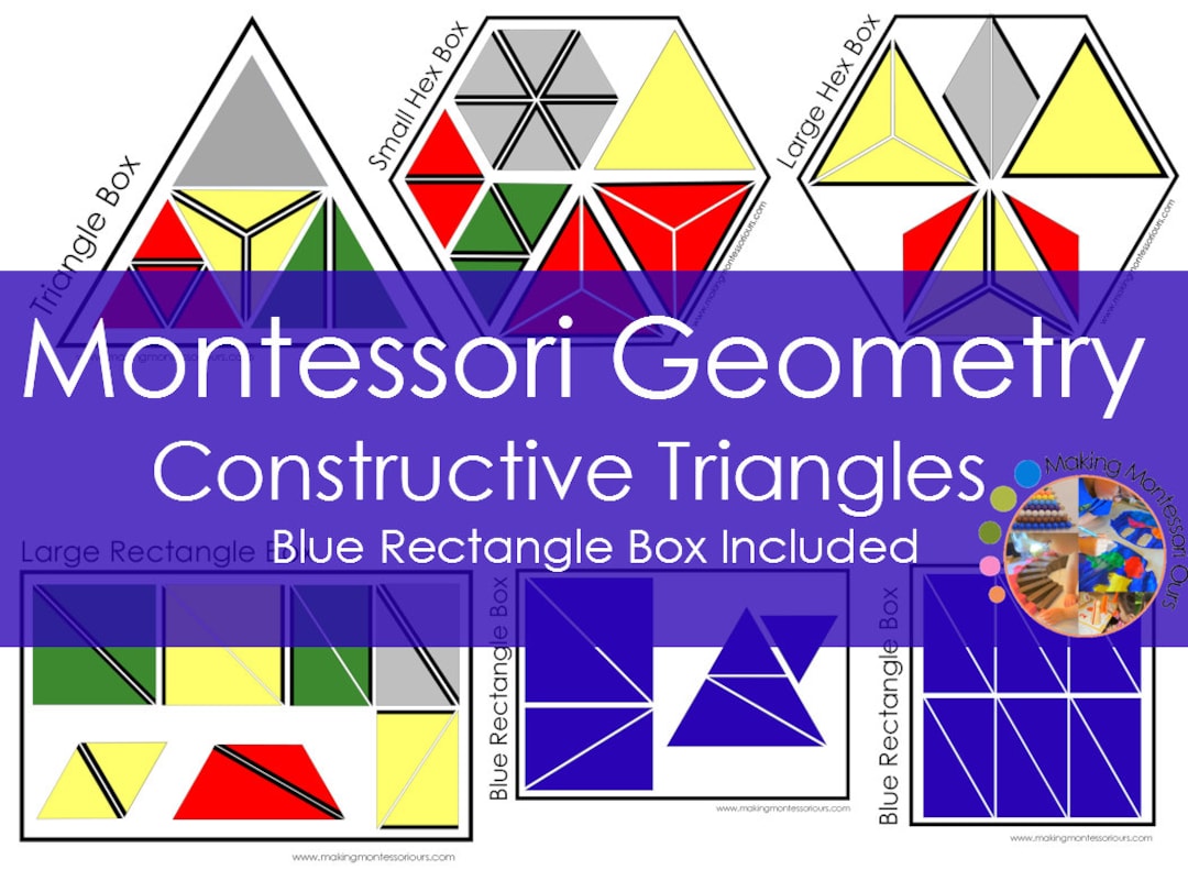 Montessori Geometry Constructive Triangles Collection PDF, 6 Box Files ...