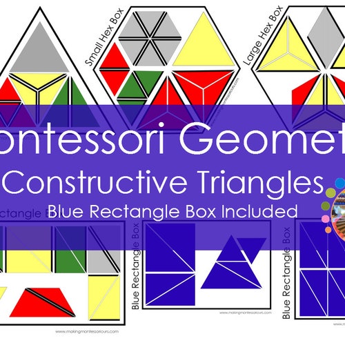 Montessori Geometry Constructive Triangles Collection PDF 6 - Etsy Canada