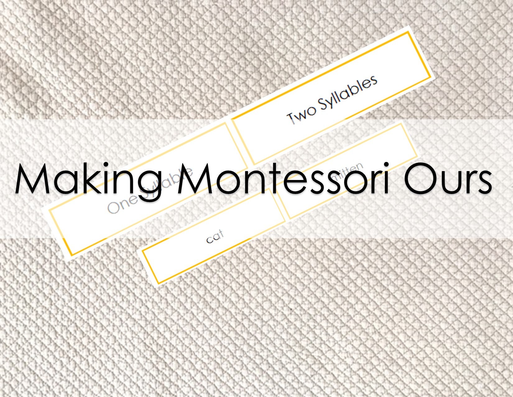 Montessori Word Study, Syllables, PDF - Etsy