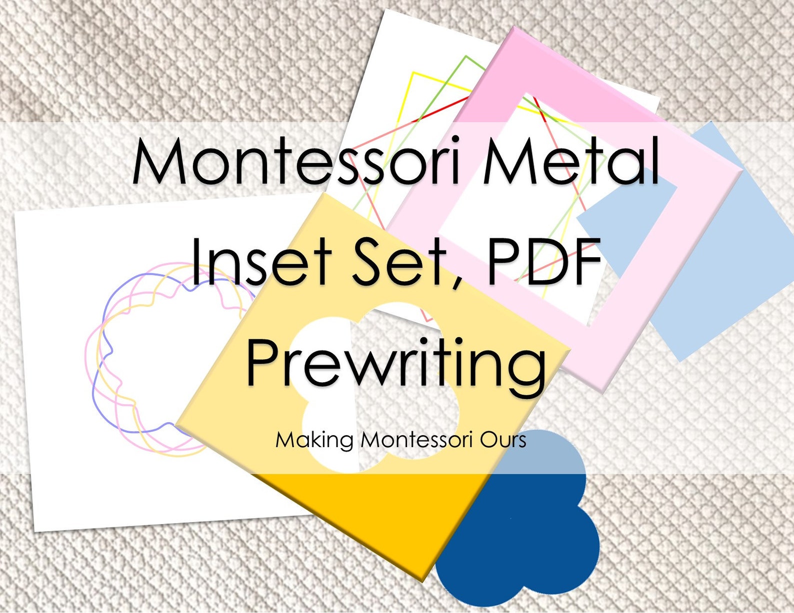 Montessori Writing Practice Metal Insets Set PDF - Etsy Canada