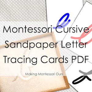 Montessori Pink, Blue & Green Series Sandpaper Letter Tracing Print ...