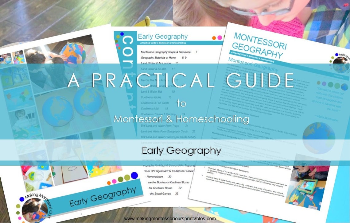Montessori Early Geography A Practical Guide to Montessori & - Etsy Canada