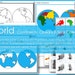 Montessori World Continents, Oceans & Seas PDF Learning Collection - Etsy