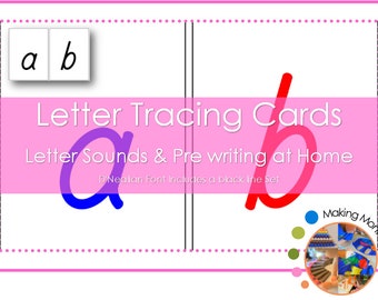 Sandpaper Letters Montessori - Etsy