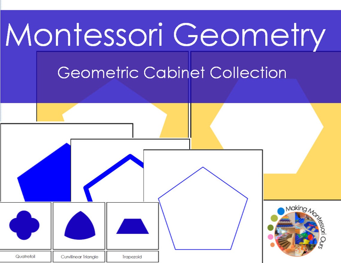 Montessori Geometry Collection PDF, Elementary Study Materials - Etsy