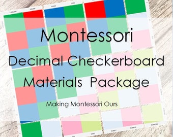 Yellow Decimal Board Montessori