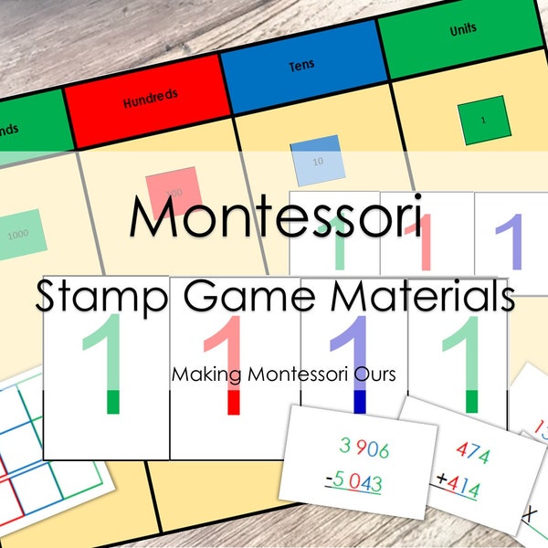 Montessori Game - Etsy