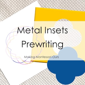 Montessori Writing Practice Metal Insets Set PDF - Etsy Canada