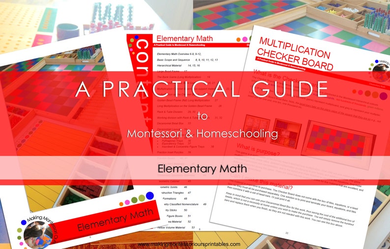 Montessori Elementary Math ~ A Practical Guide to Montessori ...