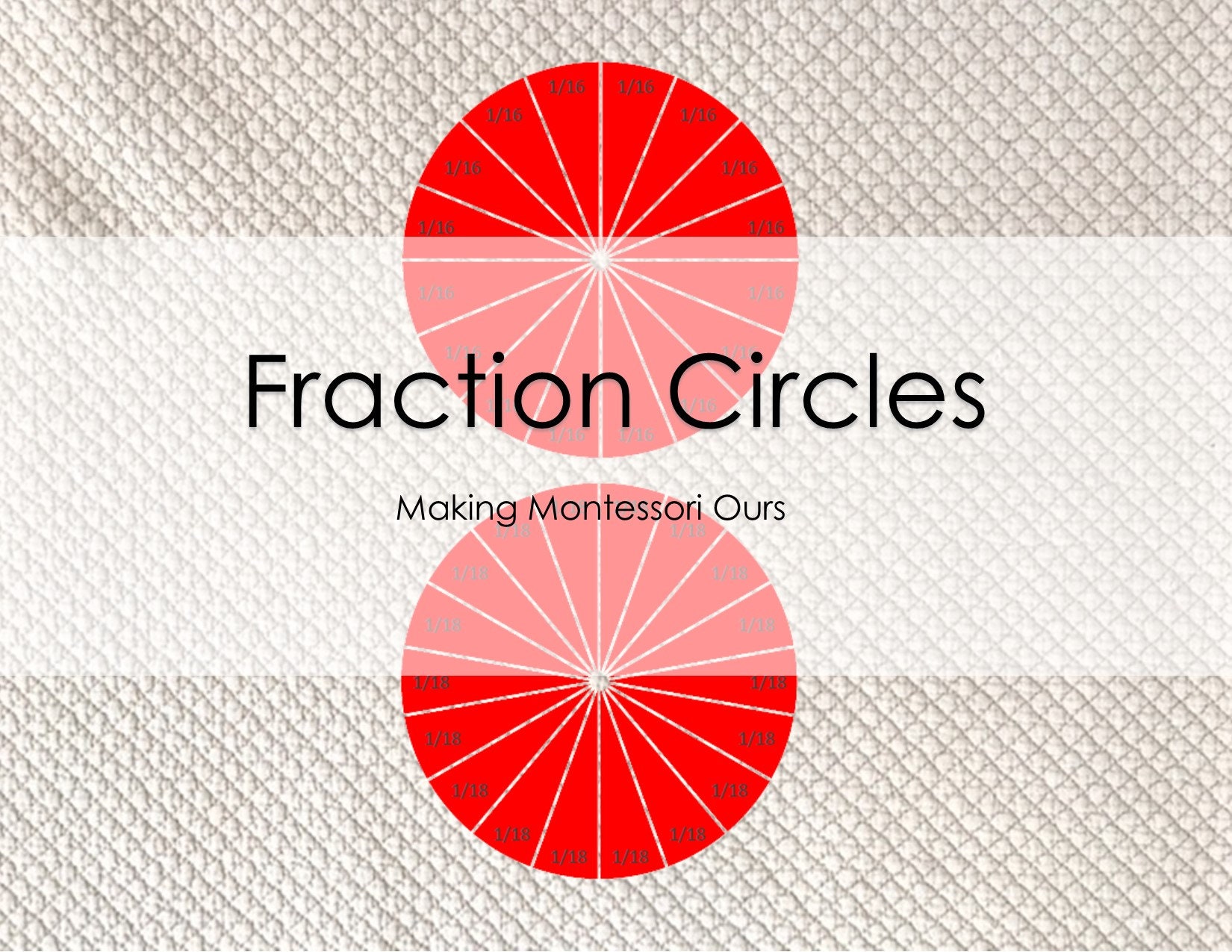 Montessori Fraction Circles Box 1 & 2, and Labels PDF /fraction Work ...