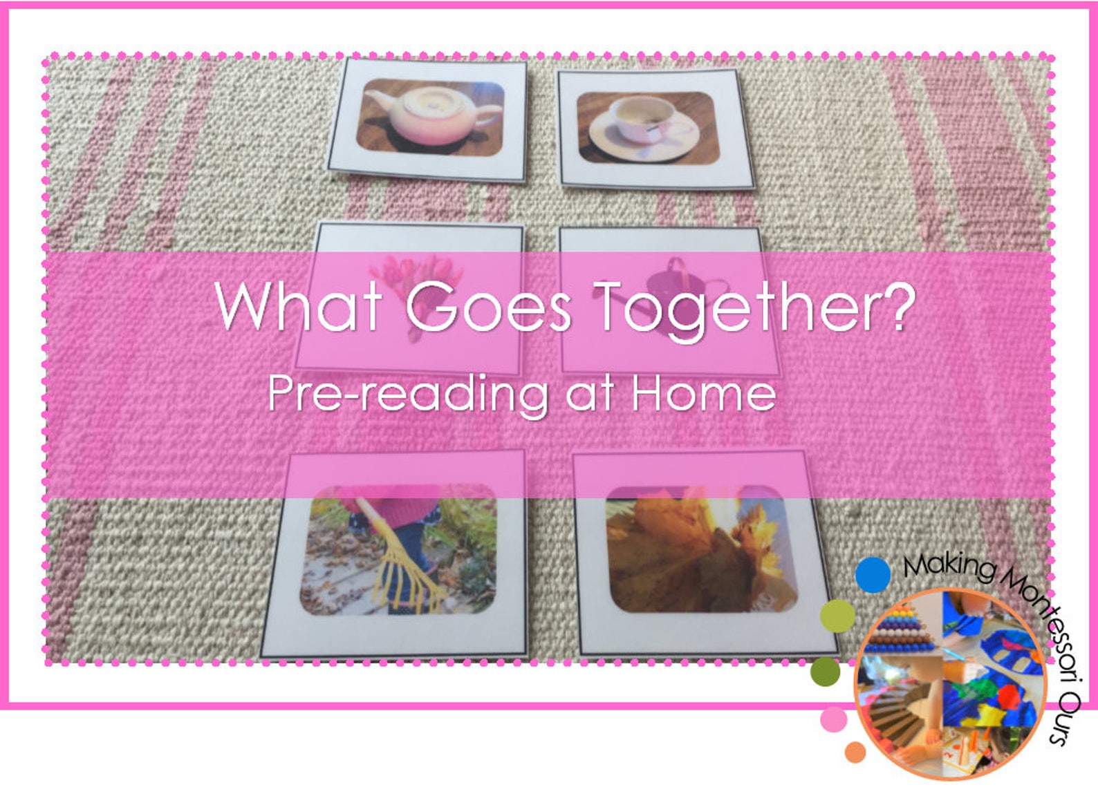 Montessori Pre-reading Package /resources for Reading Preparation PDF ...