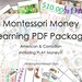 Montessori Money Learning Printable Package /early Learning | Etsy