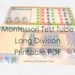 Montessori Test Tube Division Package, Long Division PDF , Test Tube ...