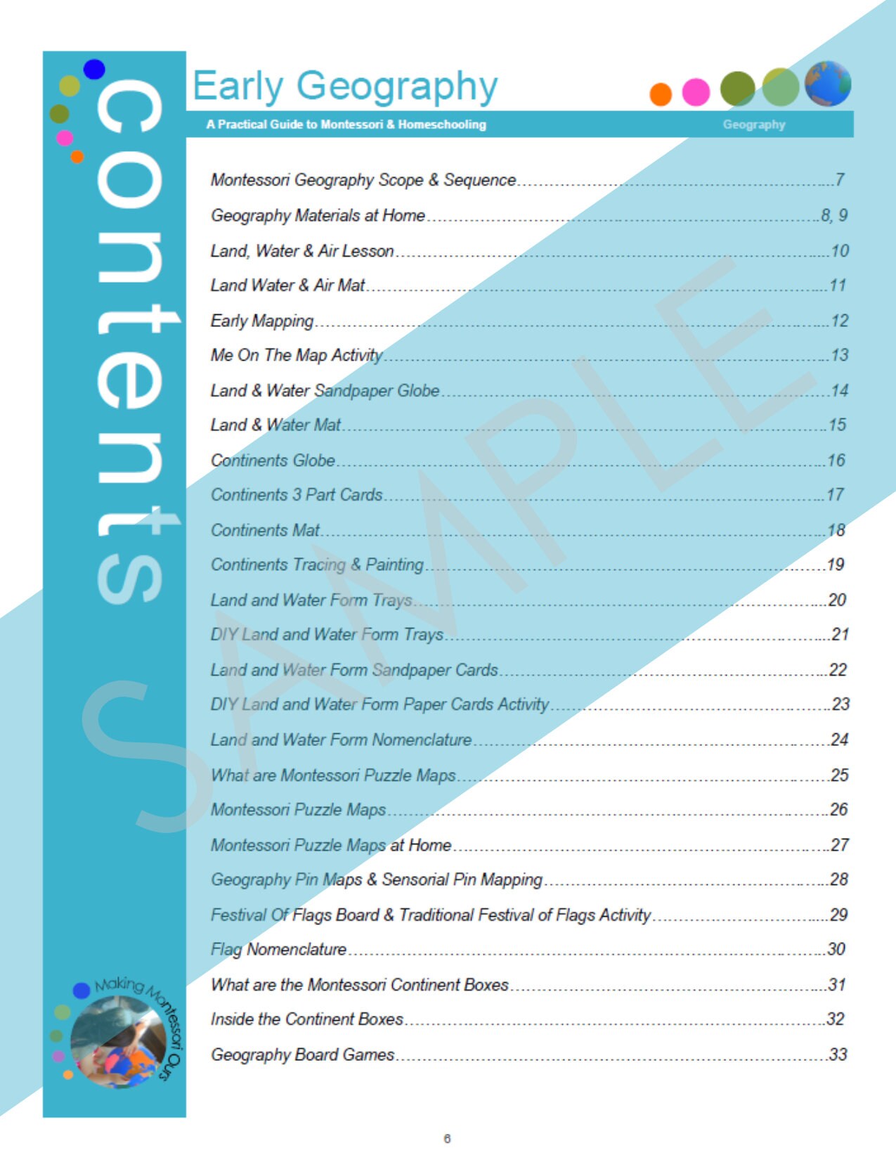 Montessori Early Geography - A Practical Guide to Montessori ...