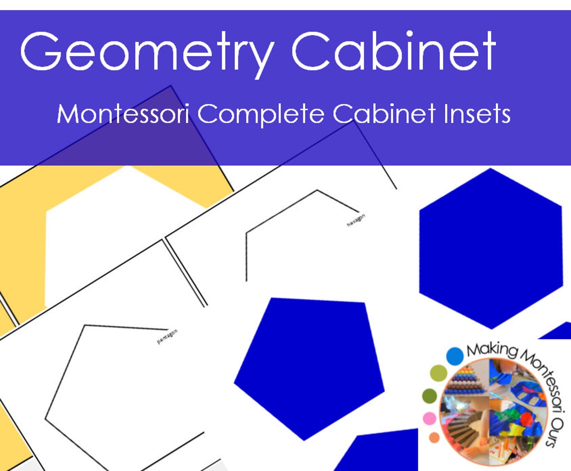 Montessori Geometric Cabinet Collection PDF, Geometry at Home - Etsy