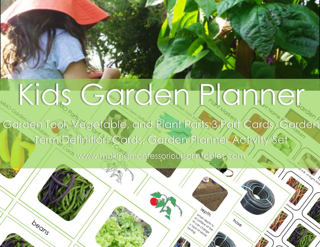 Kids Gardening Package/ Parts of a Plant & Garden Vegetable 3 Part ...
