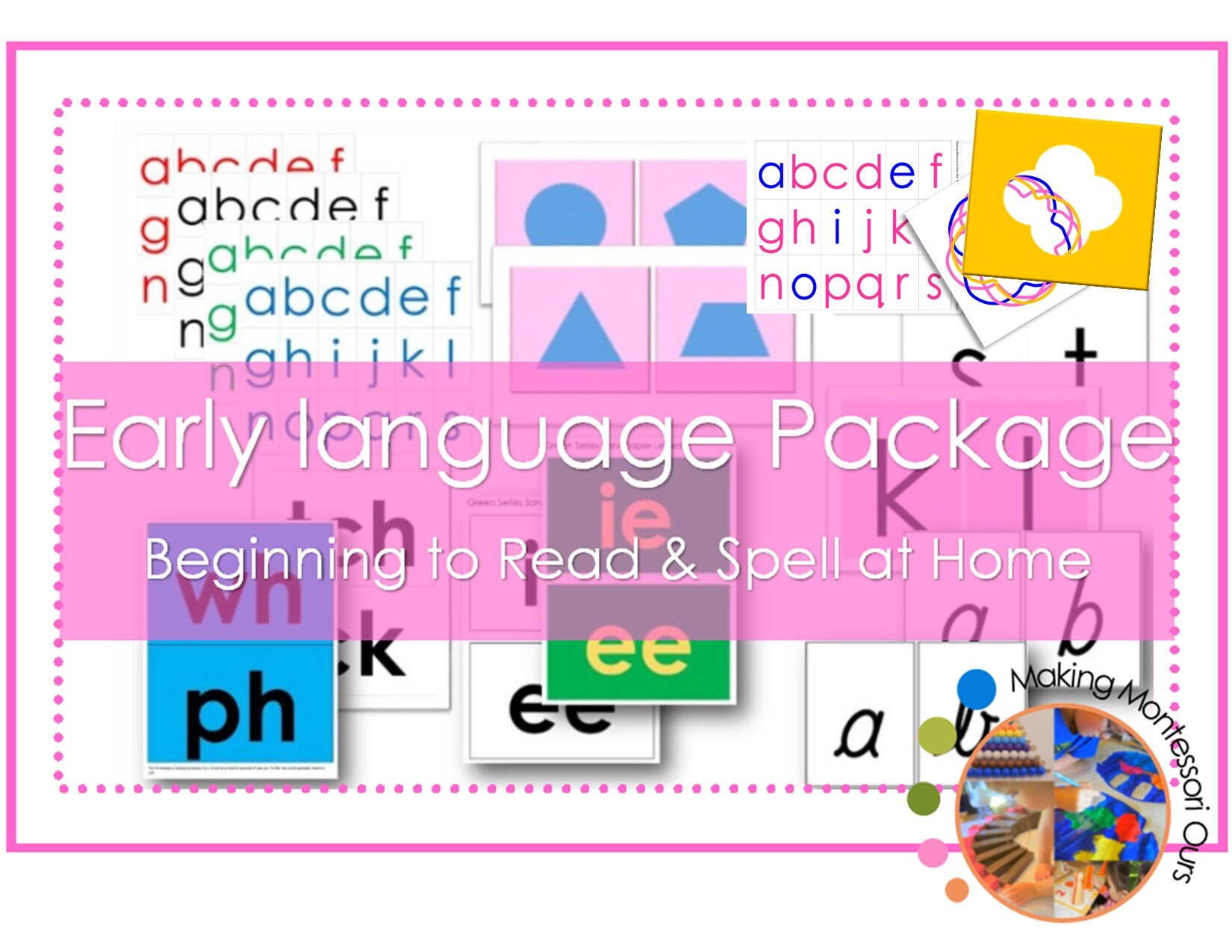 Montessori Early Writing Letter Sounds and Spelling - Etsy Canada