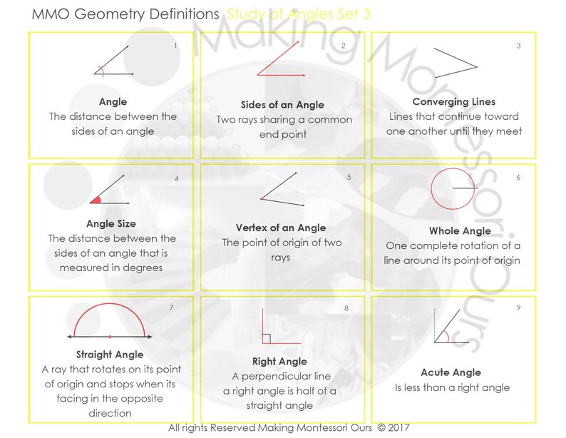 Montessori Geometry Nomenclature Collection *PDF* SALE 9.99! Large ...