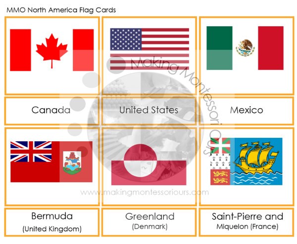 Montessori World Continent Maps, Flag 3 Part Cards & Pin Map Pieces ...
