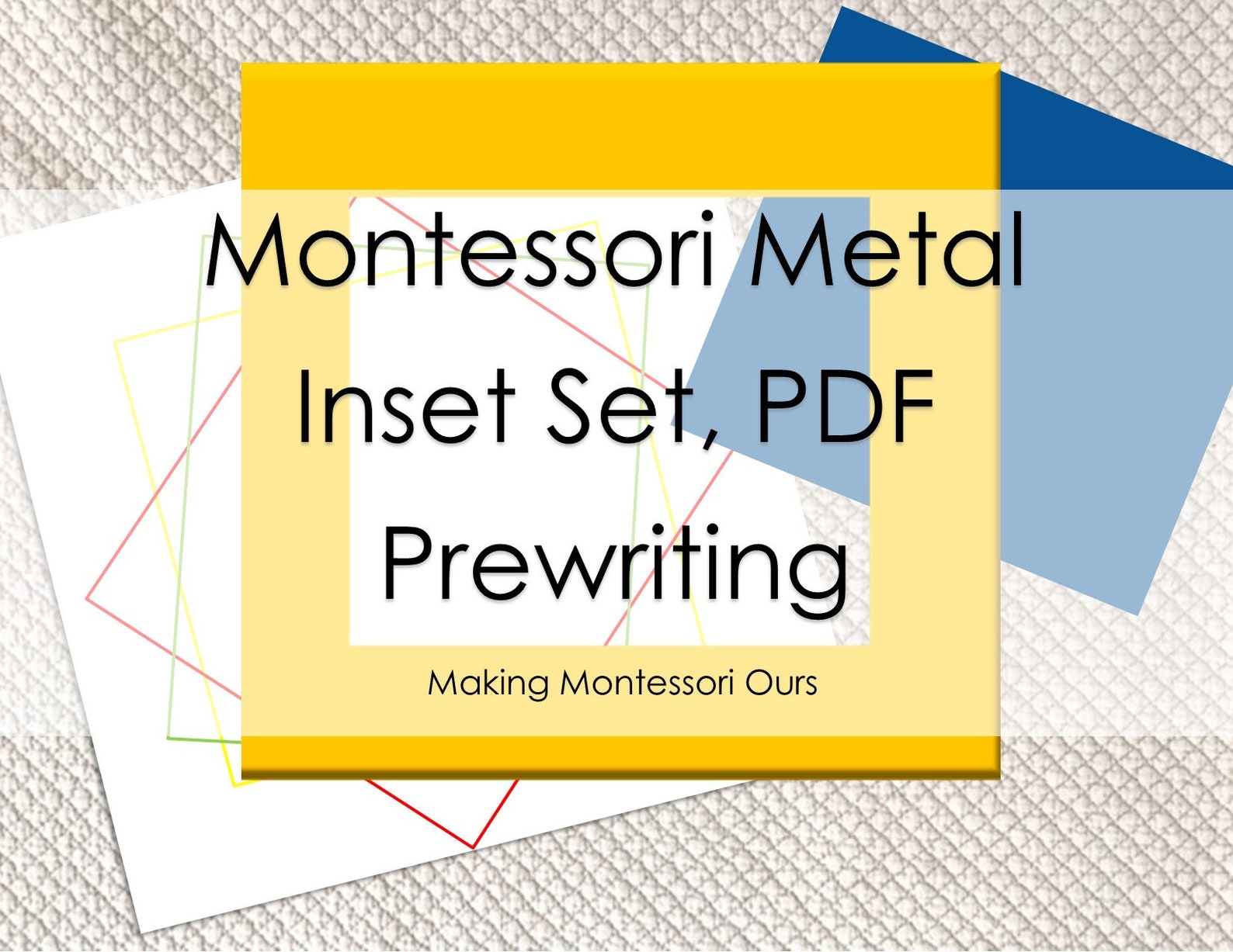 Montessori Writing Practice Metal Insets Set PDF - Etsy Canada