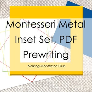 Montessori Writing Practice Metal Insets Set PDF - Etsy Canada