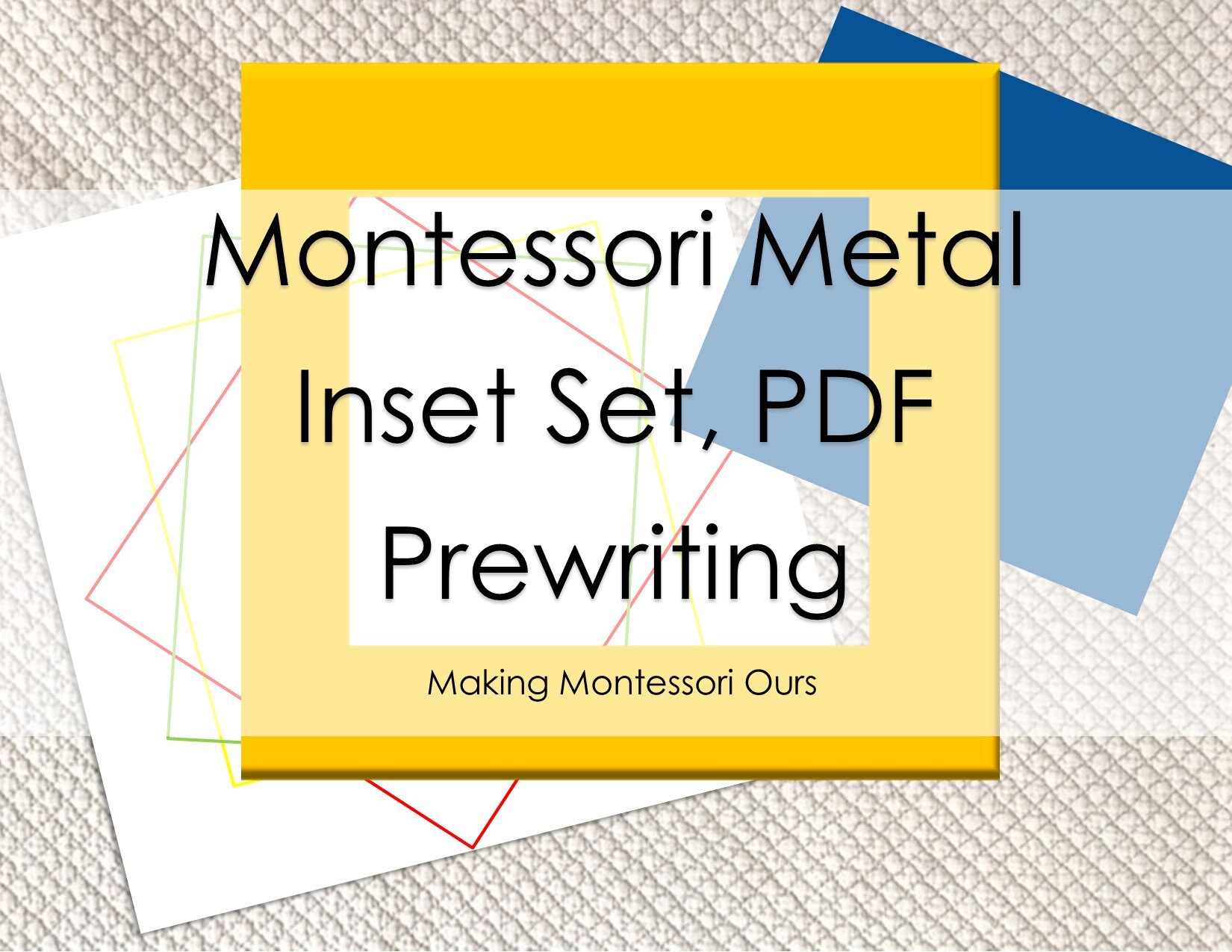 Montessori Writing Practice Metal Insets Set PDF - Etsy Canada