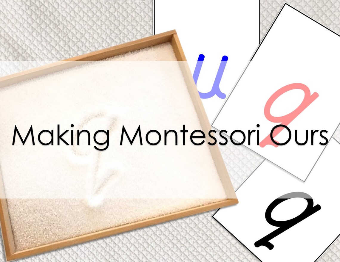 Montessori Pink Blue & Green Series Sandpaper Letter Tracing - Etsy Canada