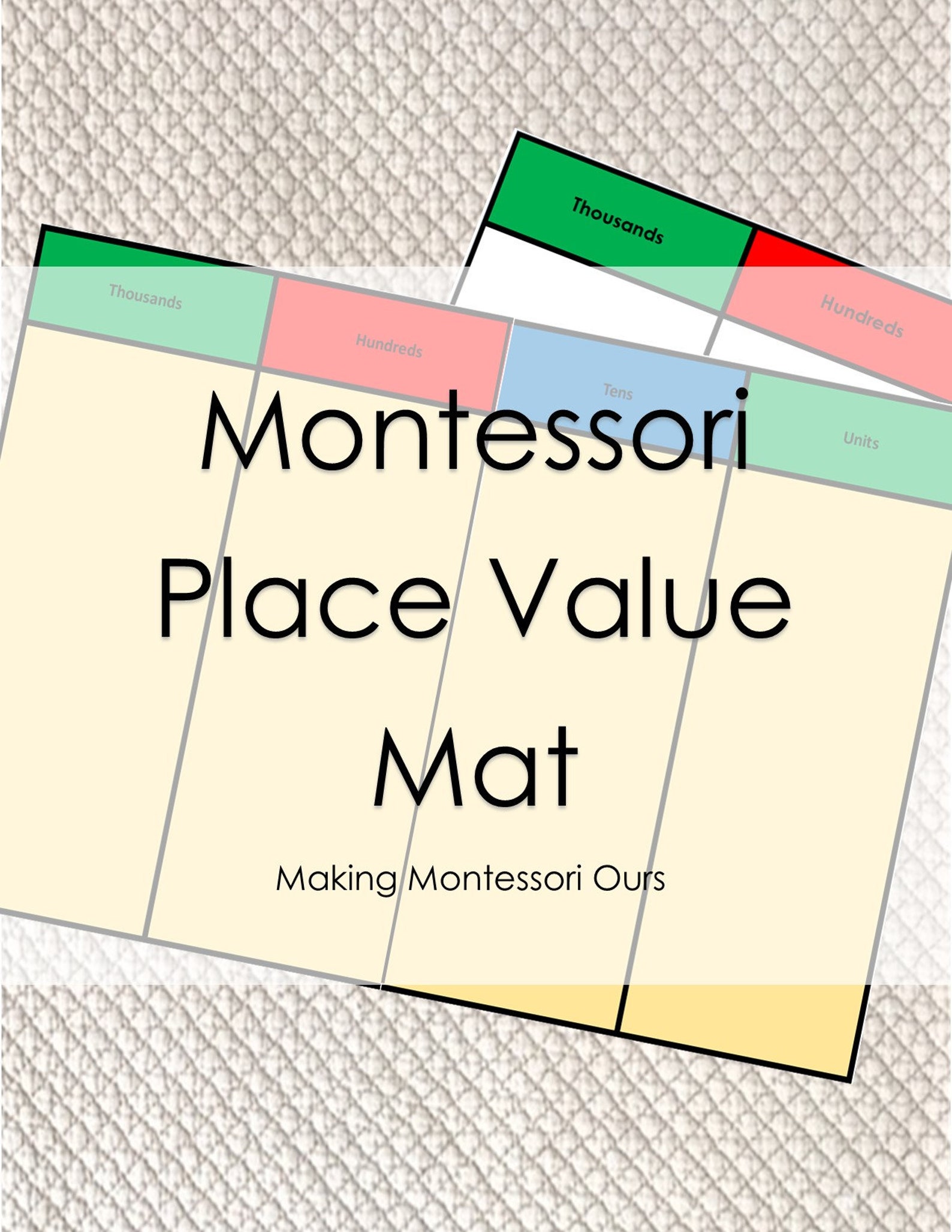 Montessori Stamp Game Materials PDF - Etsy