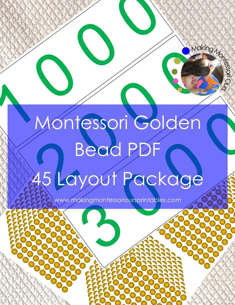Montessori 45 Layout PDF/ Early Math/ Montessori Place Value, Large ...