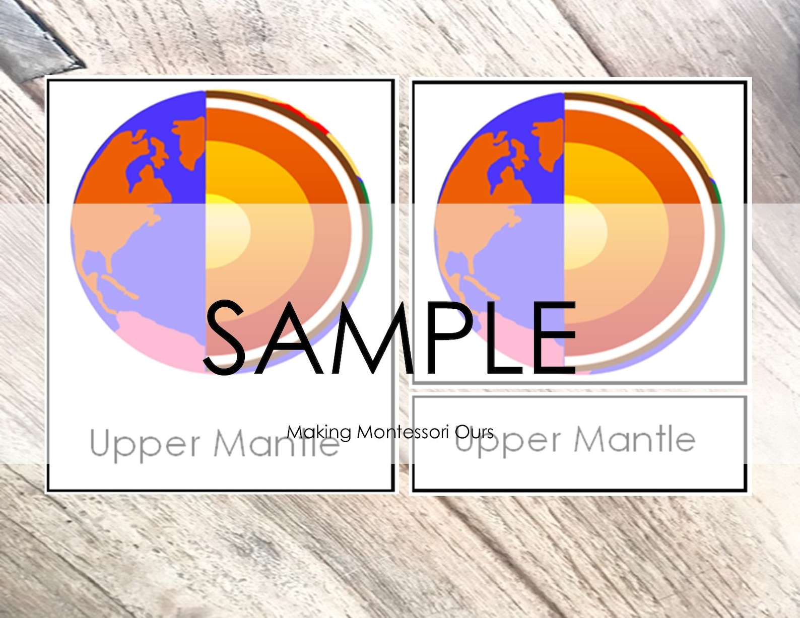 Montessori Layers of the Earth Package PDF - Etsy