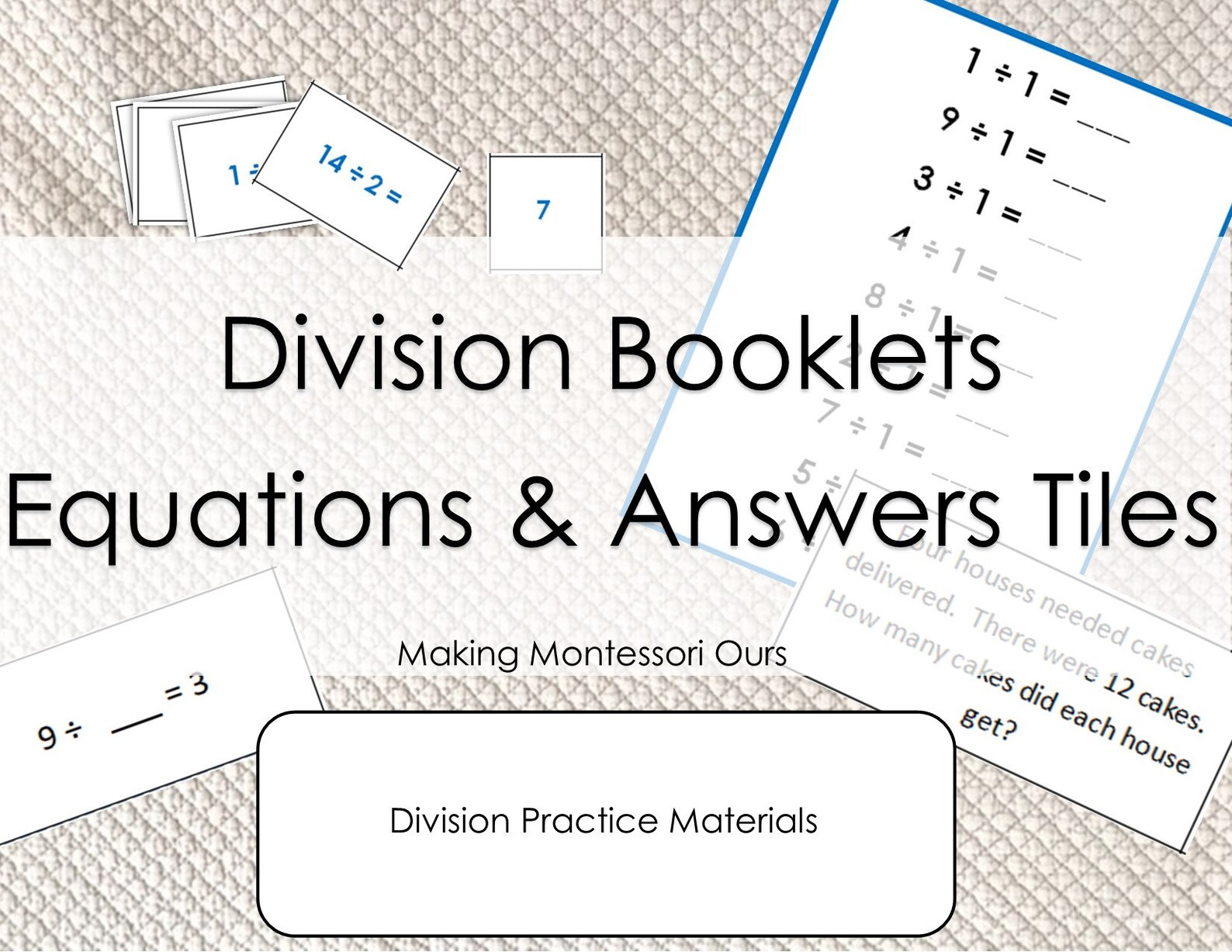 Montessori, Division Fact Memorization Materials PDF - Etsy