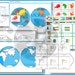 Montessori World Continent Maps, Flag 3 Part Cards & Pin Map Pieces ...