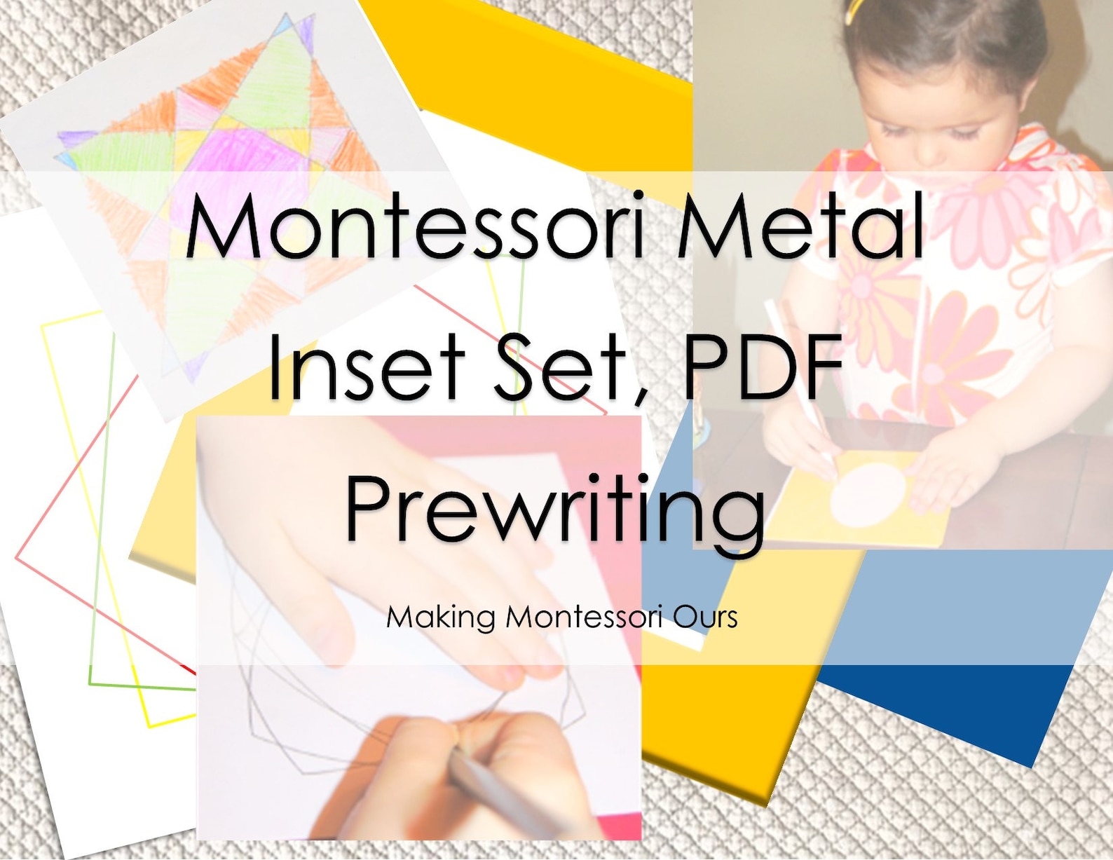 Montessori Writing Practice Metal Insets Set PDF - Etsy Canada