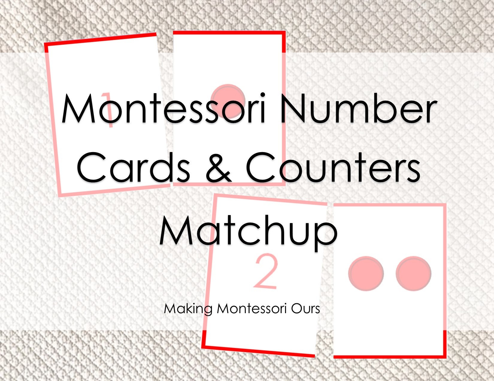 Montessori Number Cards and Counters Set PDF - Etsy Canada