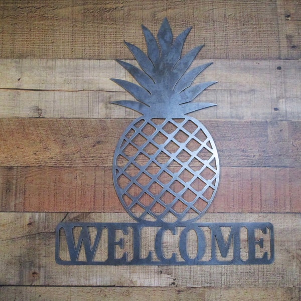 Pineapple Welcome Sign - Etsy