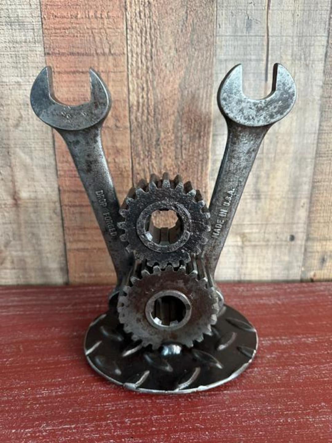 V8 Made Out of Quick Change Gears and Vintage Wrenches - Etsy
