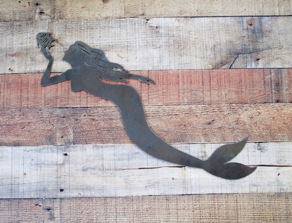 Mermaid Holding Fish | Etsy