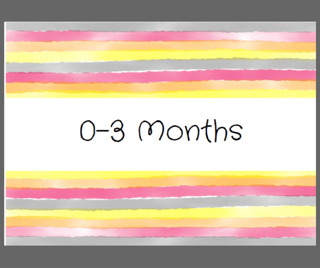 Clothing Bin Labels Baby & Toddler Printable - Etsy