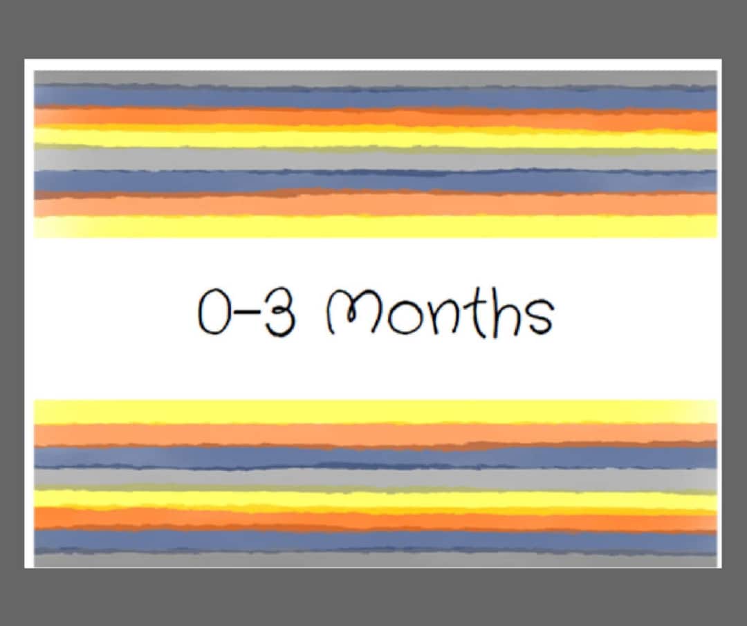 Clothing Bin Labels Baby & Toddler Printable (dark Blue) - Etsy