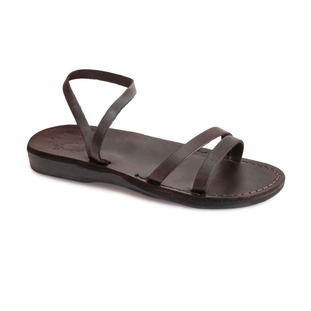 Jerusalem Sandals - Jada - Women's Leather Ankle Strap Flat Sandal ...