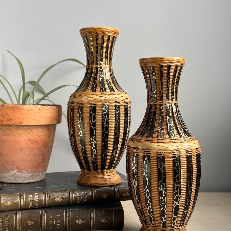 Wicker Vase - Etsy