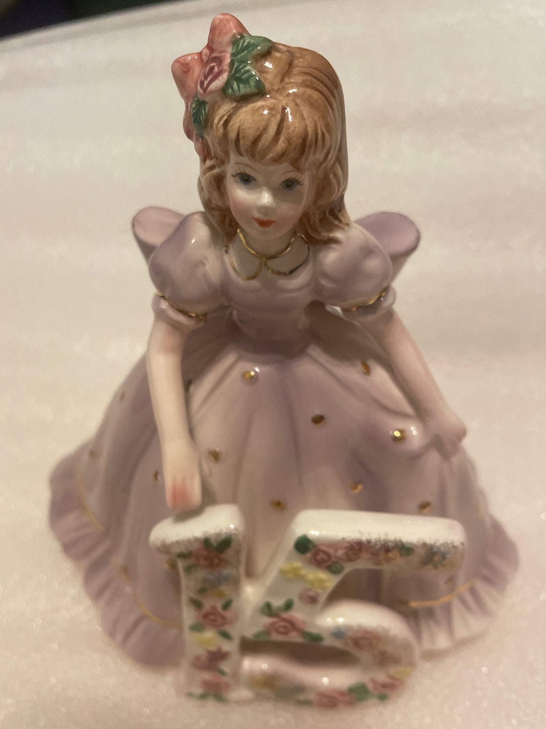 1990 Geo. Lefton Birthday Girl Figurines Various Ages - Etsy